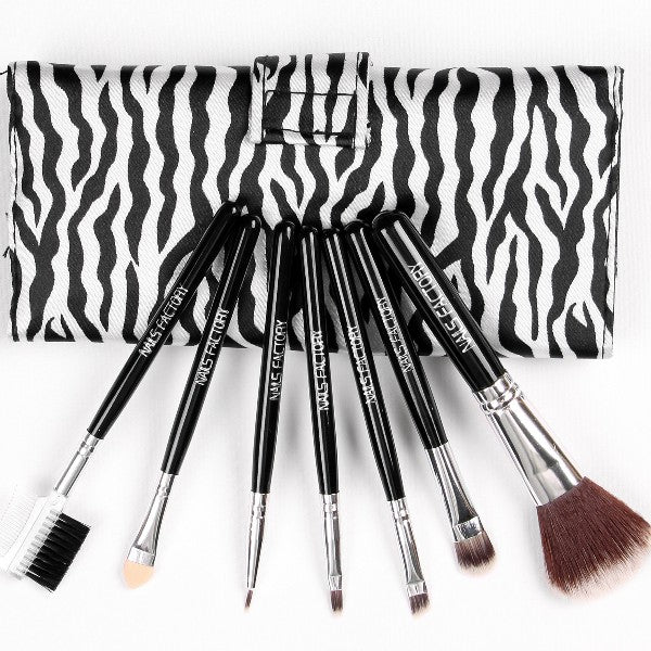 Make Up Pinsel Echthaar Griff Schwarz 7er Set – Nails & Beauty Factory